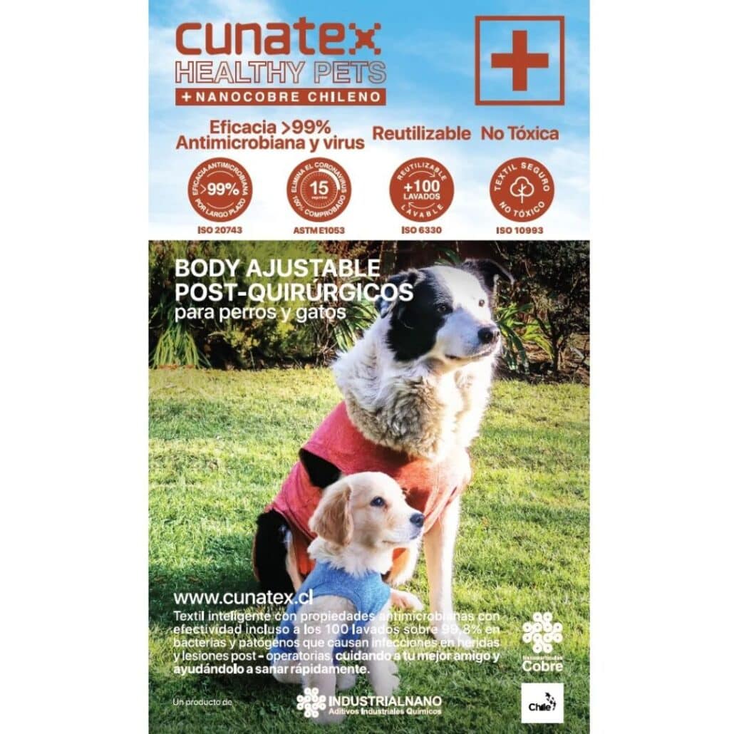 CUNATEX BODY DE COBRE PARA PERRO TALLA 1 DGÑ - Chimuelo.cl